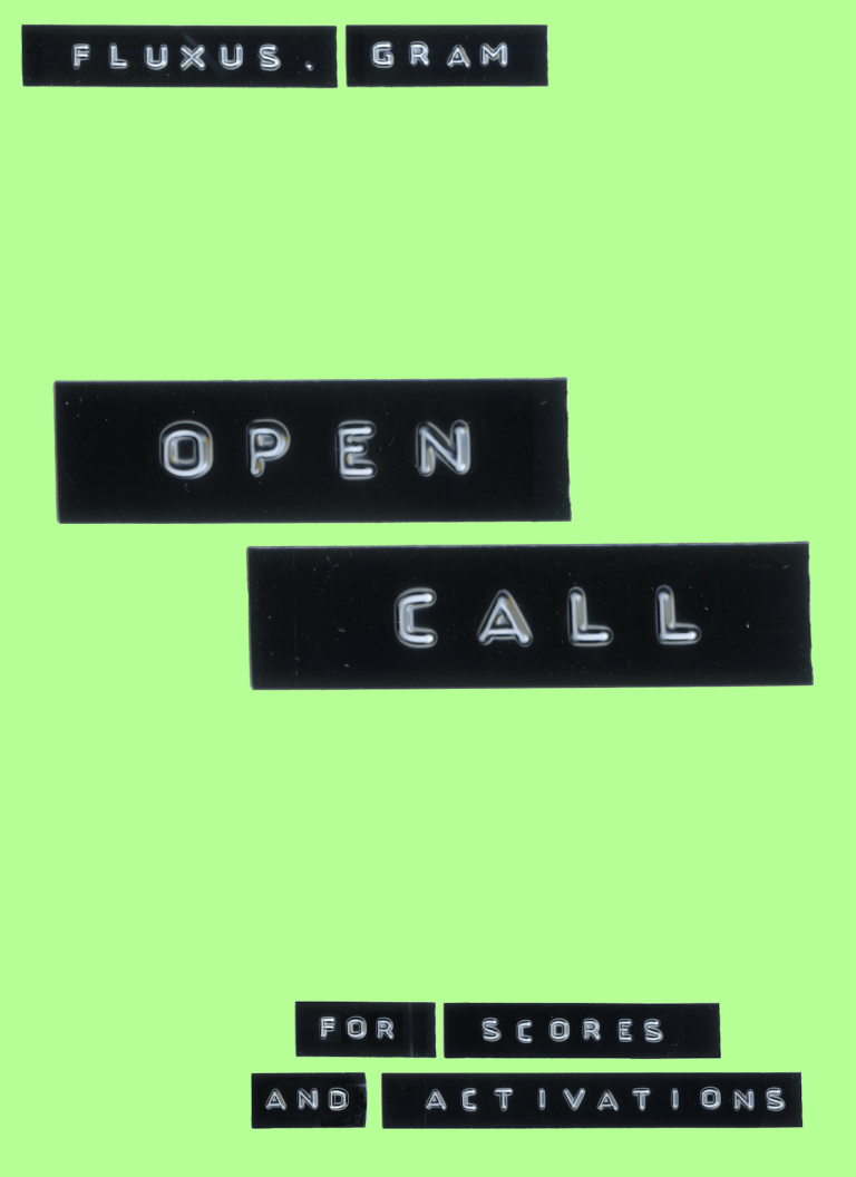 FLUXUS.GRAM: Call for contributions – Activating Fluxus